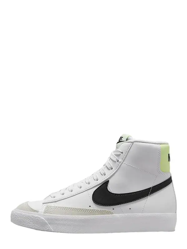 Nike Blazer Mid '77 High Top Sneakers - White/black/barely Volt
