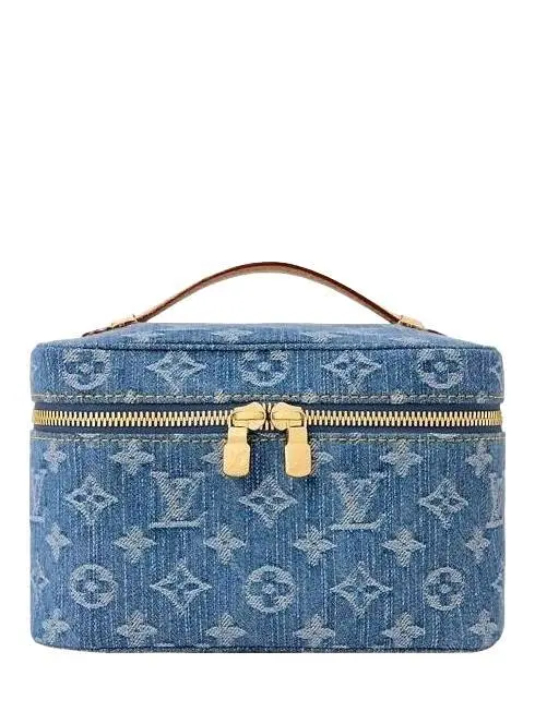 LOUIS VUITTON Monogram Denim Vanity Case - Blue
