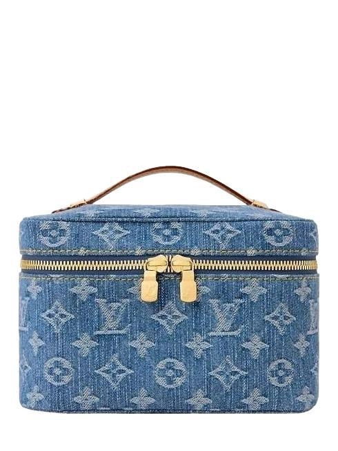 LOUIS VUITTON Monogram Denim Vanity Case - Blue