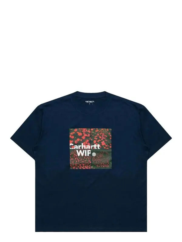 Carhartt Work In Progress Valley Short Sleeve T-shirt - Navy
