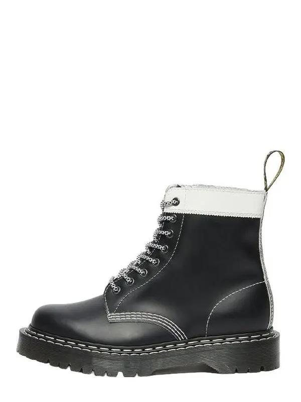 Dr. Martens Pascal Bex Leather Contrast Lace Up Boots - Black
