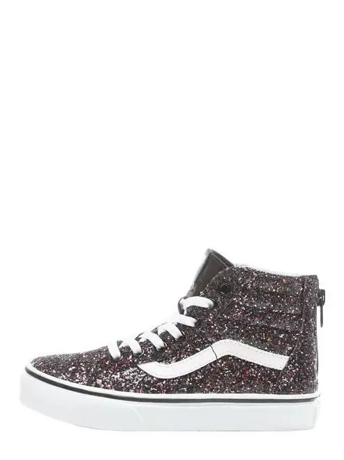 VANS Glitter Stars Sk8-hi Zip High Top Sneakers - Purple/black/white