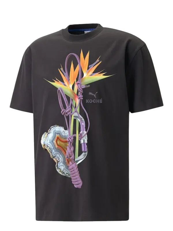 PUMA X Koche Graphic T-shirt 'black - Black/multicolors