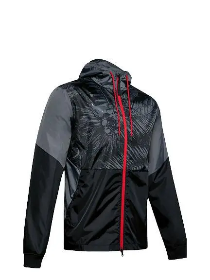 Under Armour Project Rock Legacy Windbreaker Jacket - Grey/black/red
