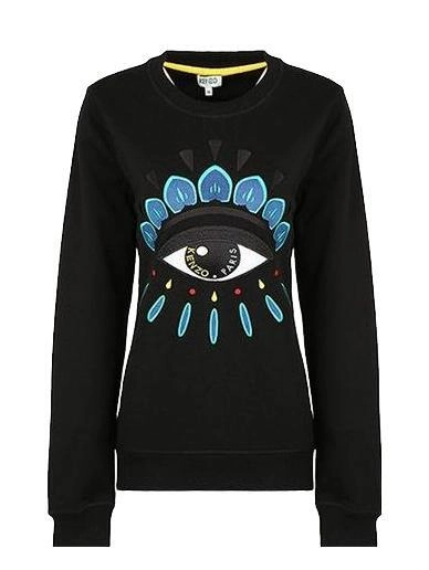 Kenzo Pullover Hoodie With Graphic Detail - Black