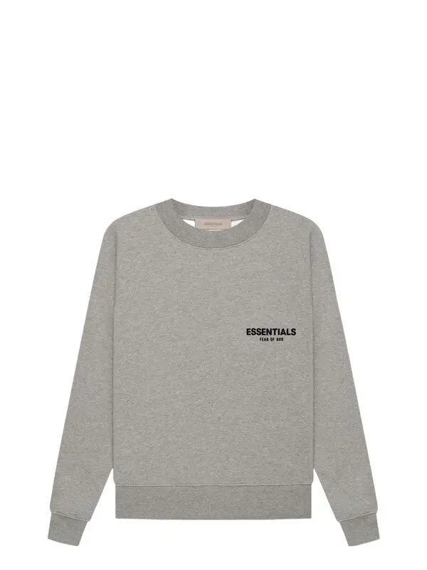 Fear Of God Crewneck With Logo Detail - Dark Oatmeal