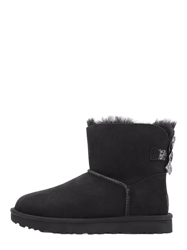 UGG Mini Bailey Bow Ii Exotic Boot - Black