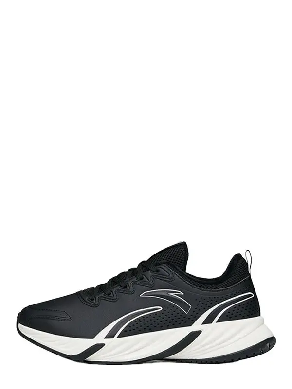 ANTA Run Collection Fleeced Sneakers - Black/white
