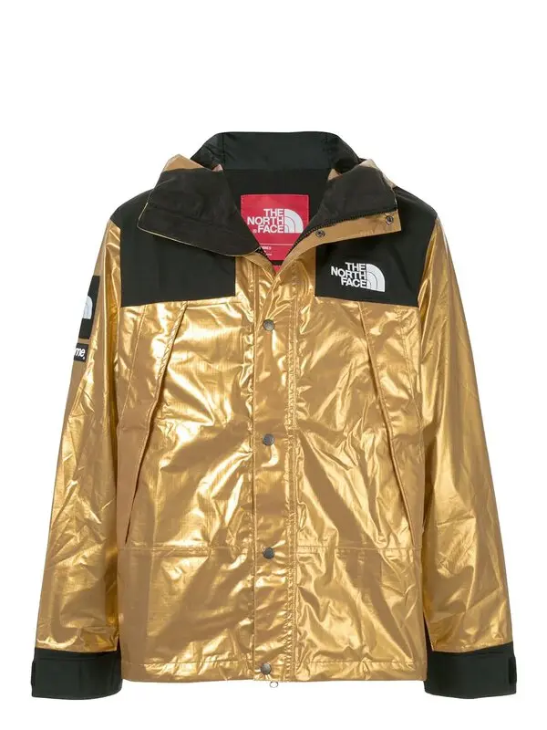 Supreme X The North Face Metallic Mountain Jacket - Black/gold