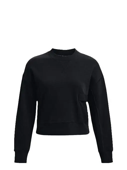 Under Armour Project Rock Fleece Crew Sweatshirt - Black