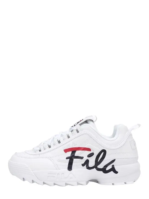 FILA Disruptor 2 Low Top Sneakers - White/black/red