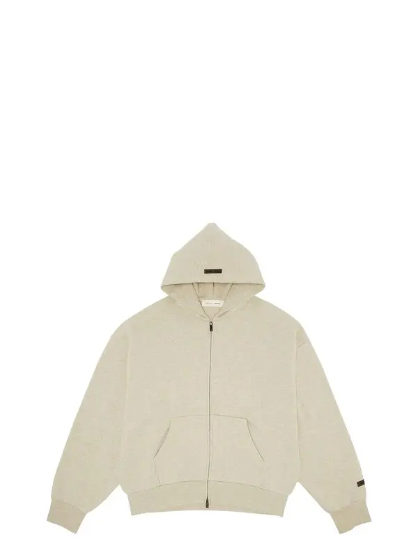 Fear Of God Classic Full Zip Hoodie - Heather Stone