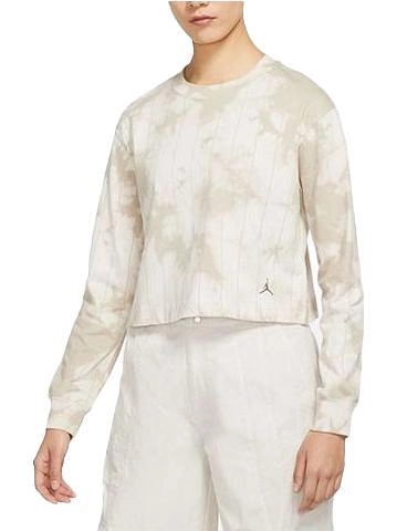 JORDAN Air Breathable Tie & Dye Long Sleeve T-shirt - Gray