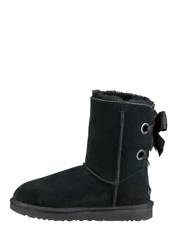 UGG Customizable Bailey Bow Short Boots - Black
