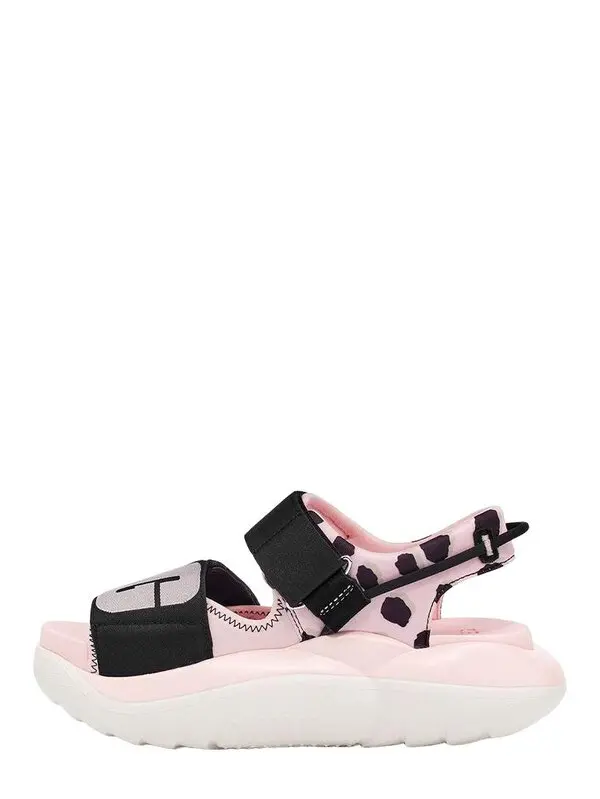 UGG La Cloud Collection Sandal Leopard Print - Pink