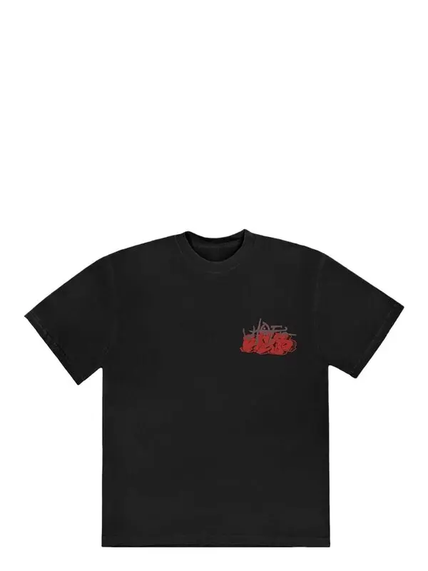 TRAVIS SCOTT X Kaws Utopia Ii T-shirt - Black