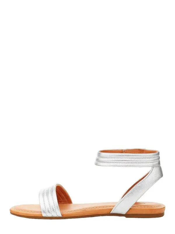 UGG Ethena Ankle Strap Sandals - Silver
