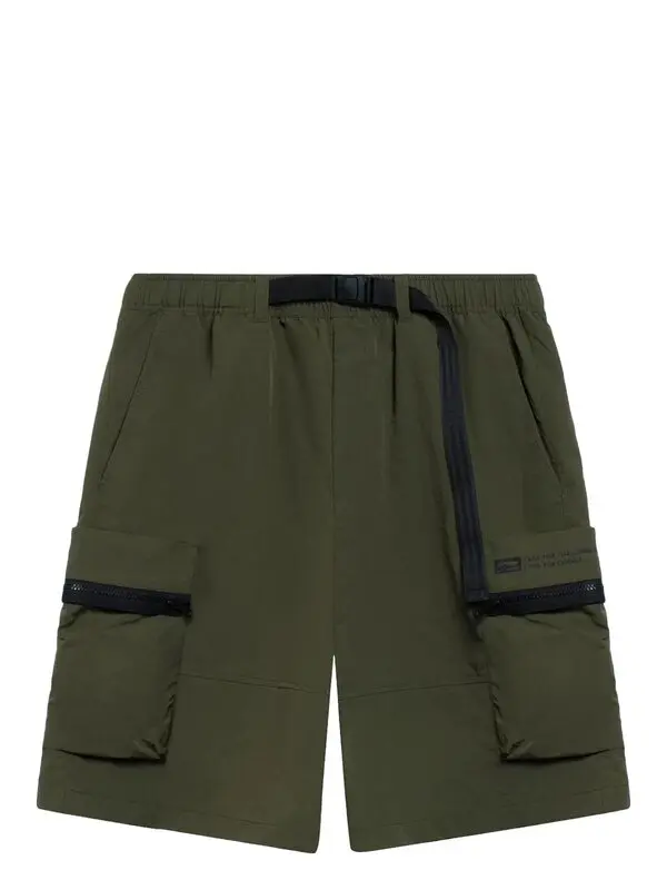 LI-NING Graphic Cargo Shorts - Olive Green/black