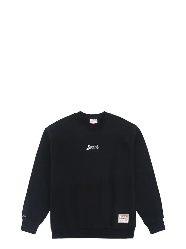 Mitchell & Ness X Nba La Lakers Sweatshirt 'black - Black/white
