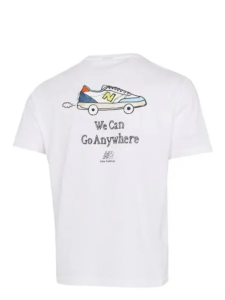 NEW BALANCE Graphic Tee - White/black