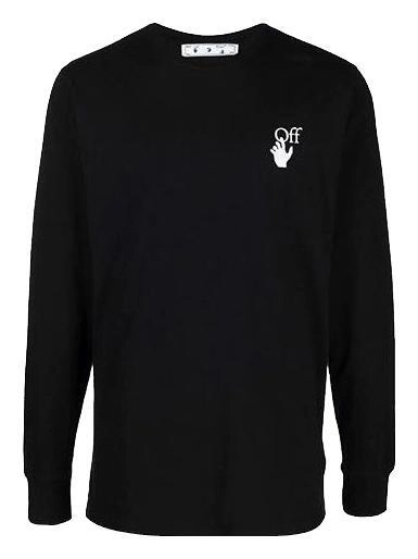 Off-White Long Sleeve Caravaggio Print T-shirt - Black