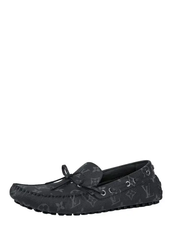 LOUIS VUITTON Arizona Moccasin Loafers - Black/grey