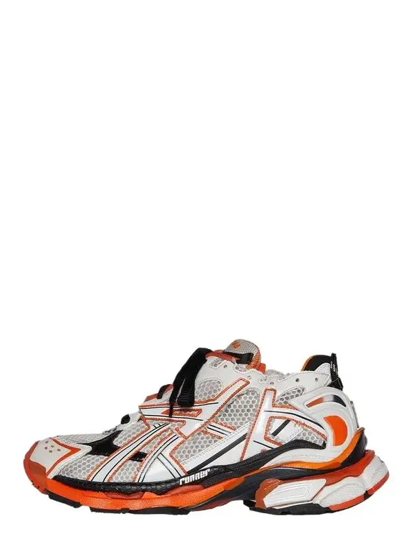 Balenciaga Runner Sneakers - White/black/orange