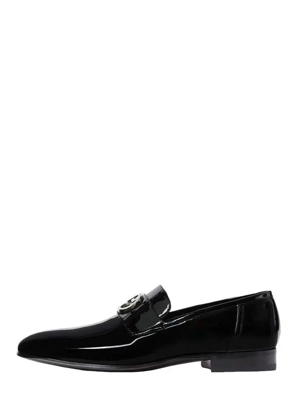 Gucci Interlocking G Leather Loafer - Black