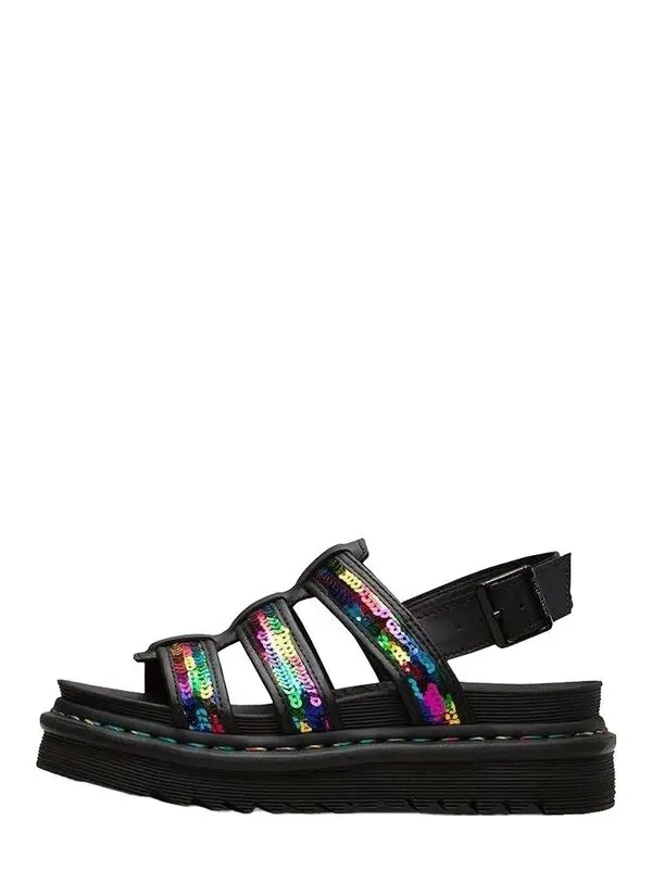 Dr. Martens Yelena Sequin Embellished Platform Sandals - Default Colorway