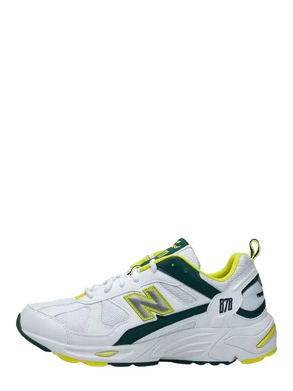 NEW BALANCE 878 Low Top Sneakers - White/green/yellow