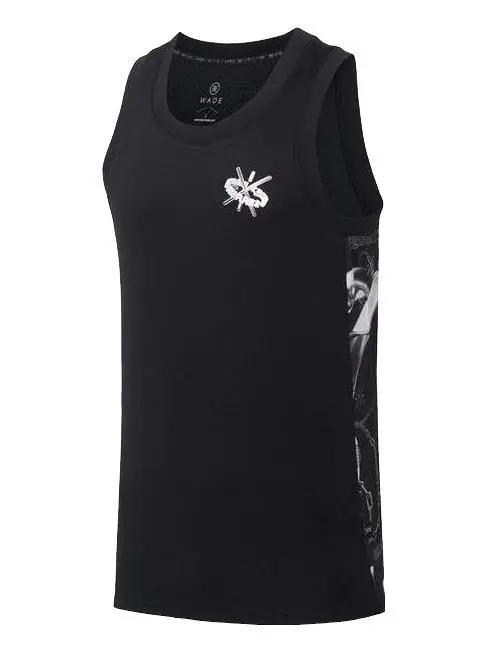 LI-NING X Glare Way Of Wade Graphic Basketball Jersey - Black