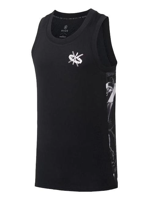 LI-NING X Glare Way Of Wade Graphic Basketball Jersey - Black