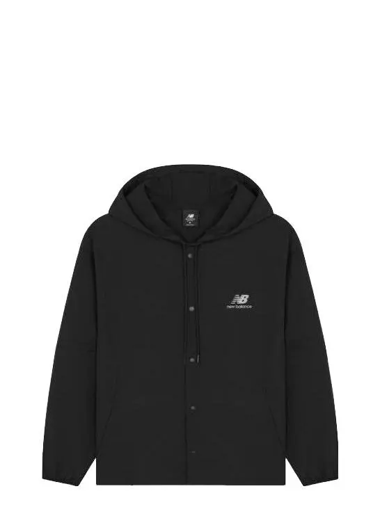 NEW BALANCE Logo Print Casual Jacket - Black