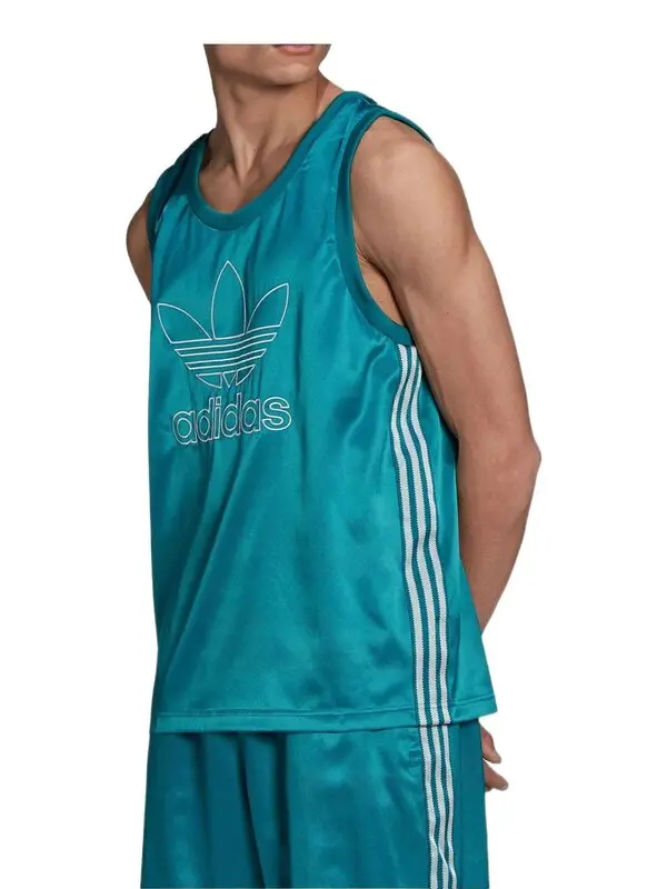 Adidas Originals Embroidered Round Neck Sleeveless Vest - Default Colorway