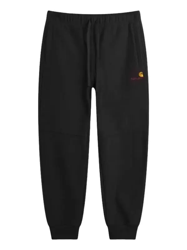 Carhartt Work In Progress American Script Fleece Jogging Pants - Black