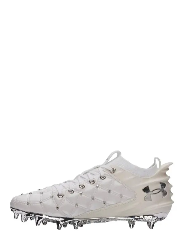 Under Armour X Justin Jefferson Blur Pro Cleats - White/metallic Silver