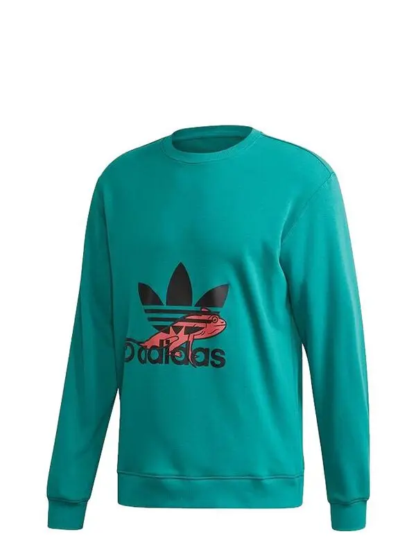 Adidas Originals Printed Crewneck Sweatshirt - Green