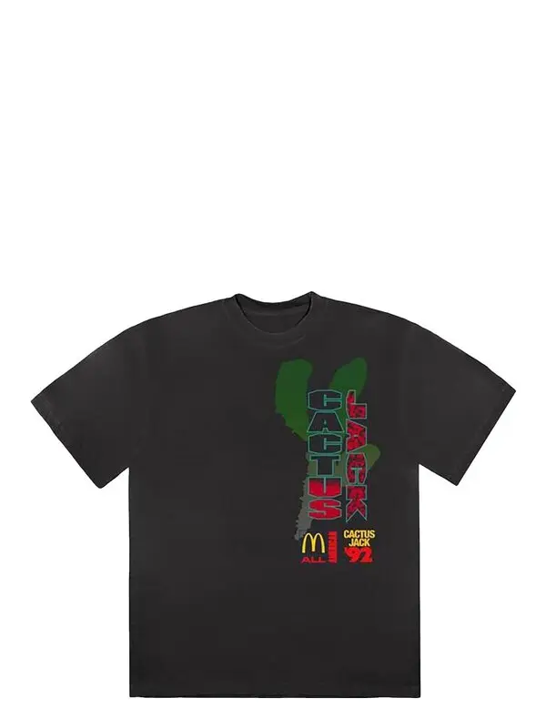 TRAVIS SCOTT X Mcdonald's All American '92 T-shirt 'washed - Black