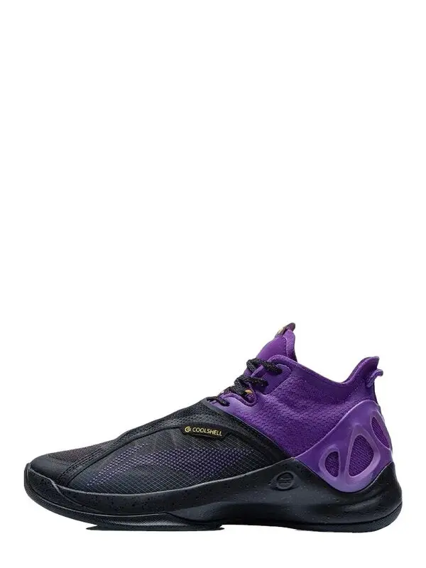 LI-NING Original Voit High Top Basketball Shoes - Black/purple