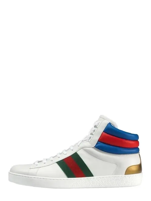 Gucci Ace High Top Sneakers - Multi/white