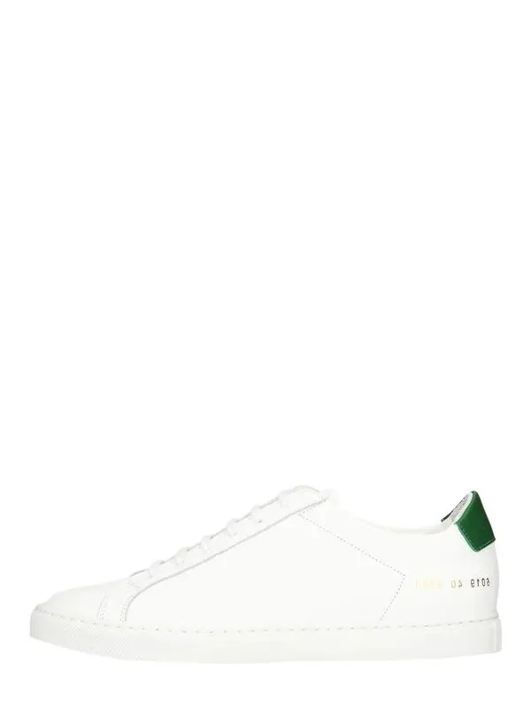 COMMON PROJECTS Achilles Low White Green Sneakers - White/green