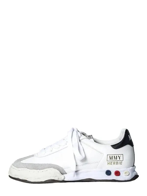 Mihara Yasuhiro Herbie Og Sole Leather Low-top Sneaker - White