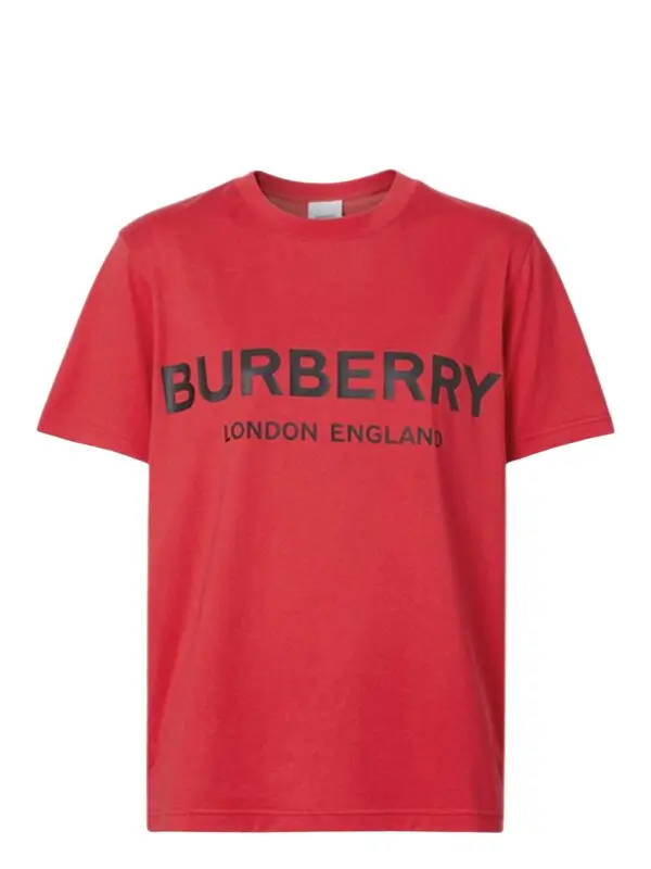 Burberry Logo Print T-shirt - Red