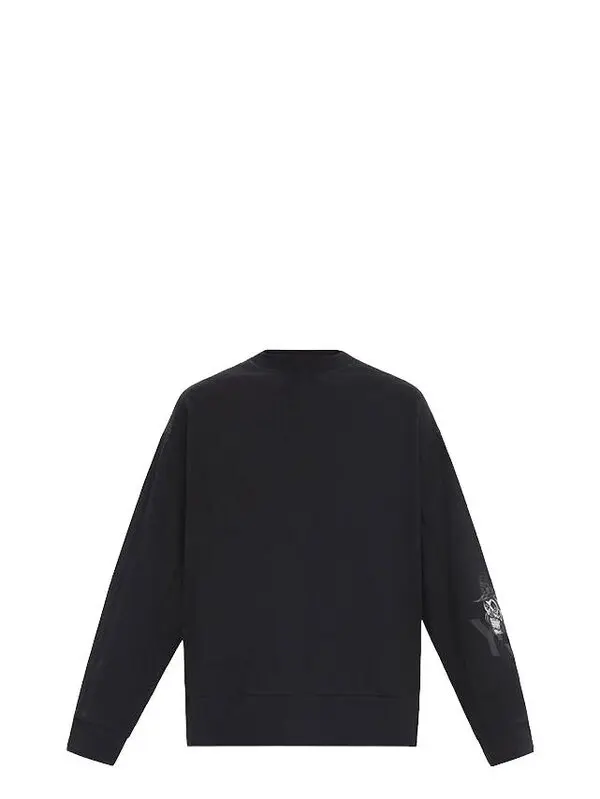 Adidas Y-3 Skeleton Pattern Loose Casual Top - Black