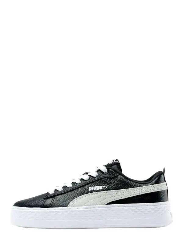 PUMA Smash Platform Leather Sneakers - Black