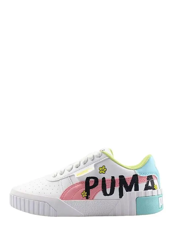 PUMA Cali Novelty 'flower' Sneakers - White