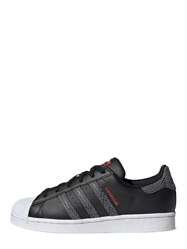 Adidas Originals Superstar Low Top Sneakers - Black/white/red