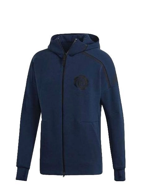 Adidas Basketball Sports Hooded Jacket - Black