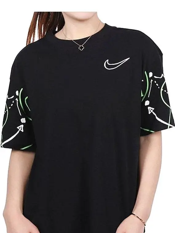 Nike Nsw Summer Hoops Casual Short Sleeve T-shirt - Black