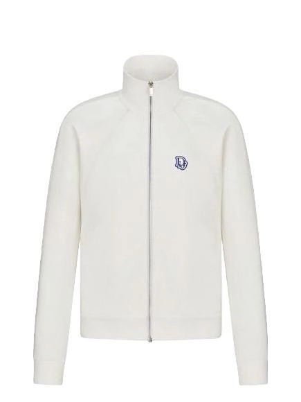 Dior Fw21 Knit Sports Jacket - White